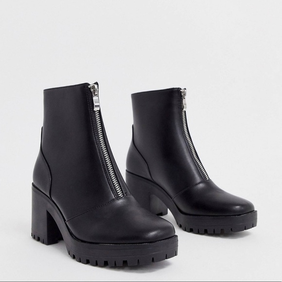 Raid | Shoes | Raid Exclusive Janella Chunky Boots In Black | Poshmark